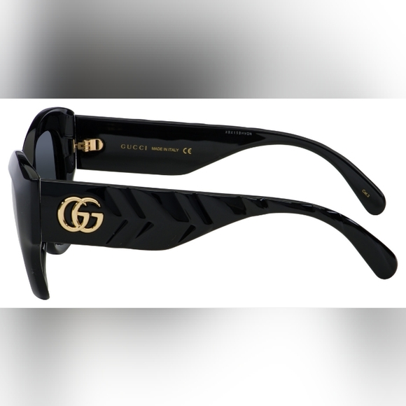 Gucci | Accessories | New Gucci Black Women Sunglasses Gucci Gg808s 00 ...
